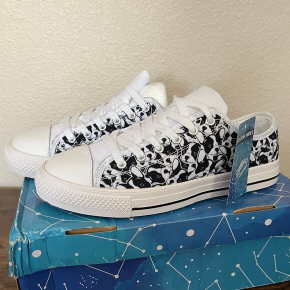 Source Unknown | Shoes | Nwt Womens Custom Sneaker Frenchie Design Size ...